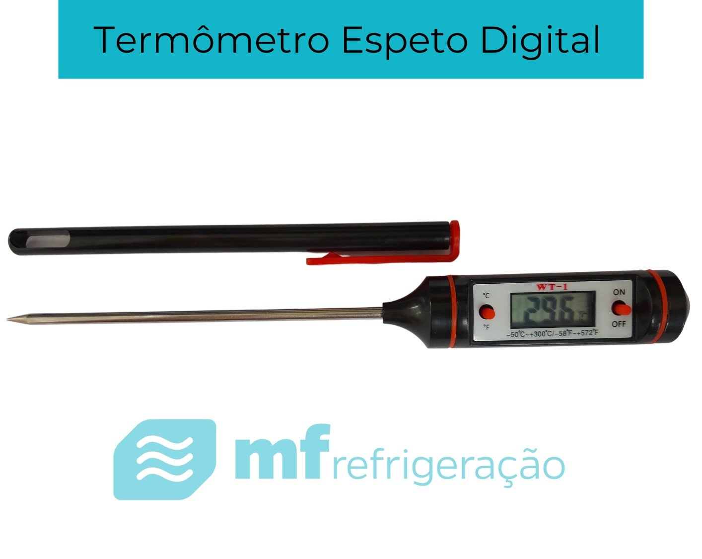 Termômetro Culinário Digital Espeto Alimento Cozinha - MF Refrigeração