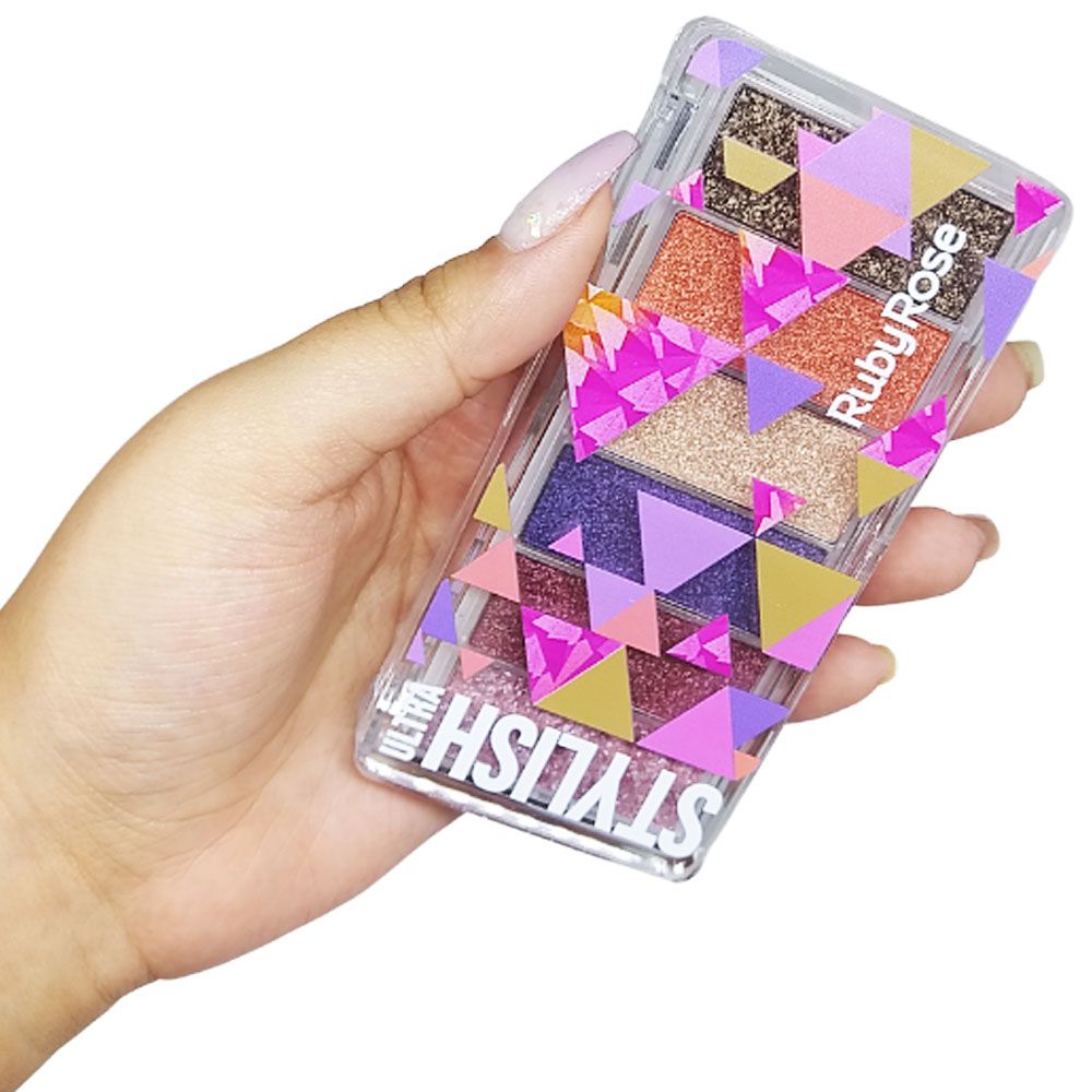 Paleta de Sombras Stylish Ultra Ruby Rose HB-1069 - Box c/ 12 unid ...