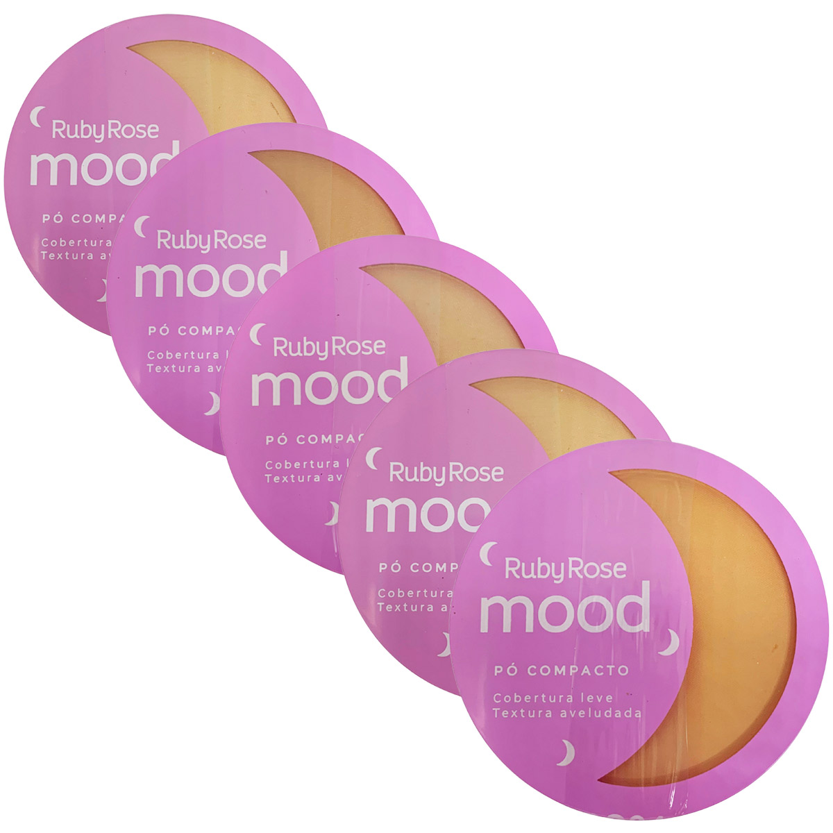 Pó Compacto Feels Mood Group 01 Ruby Rose HB-7232 maquiagem 25 de març ...