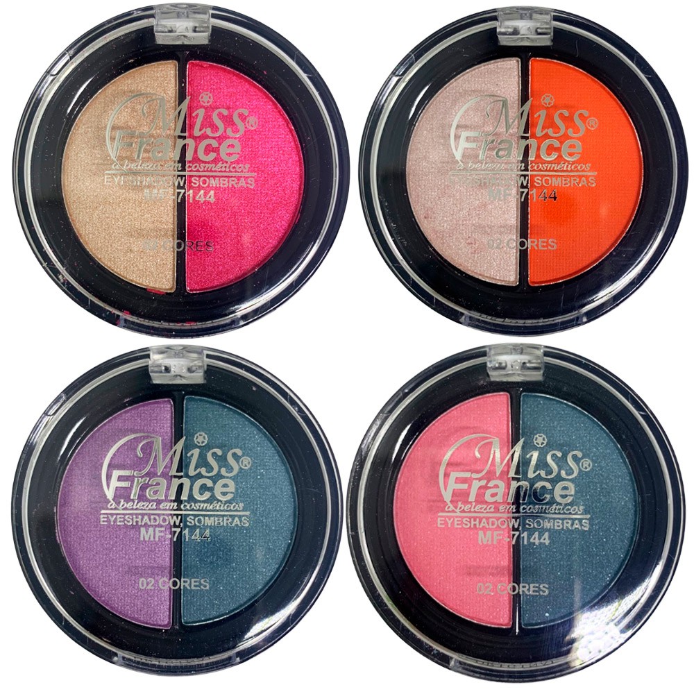 Paleta de Sombras 02 Cores Eyeshadow Miss France | revenda - Virtual ...