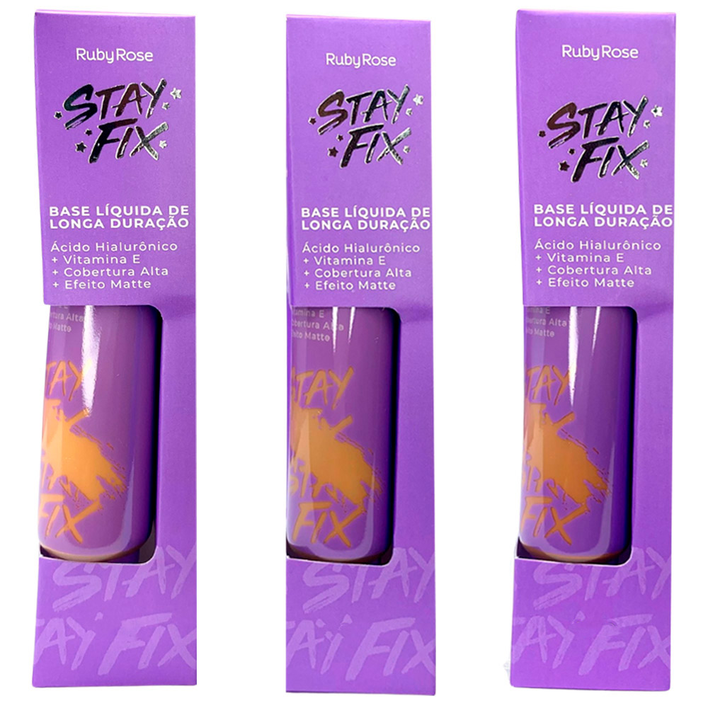 Base Stay Fix Ruby Rose c/ 6un - Virtual Make | Maquiagem Atacado p ...