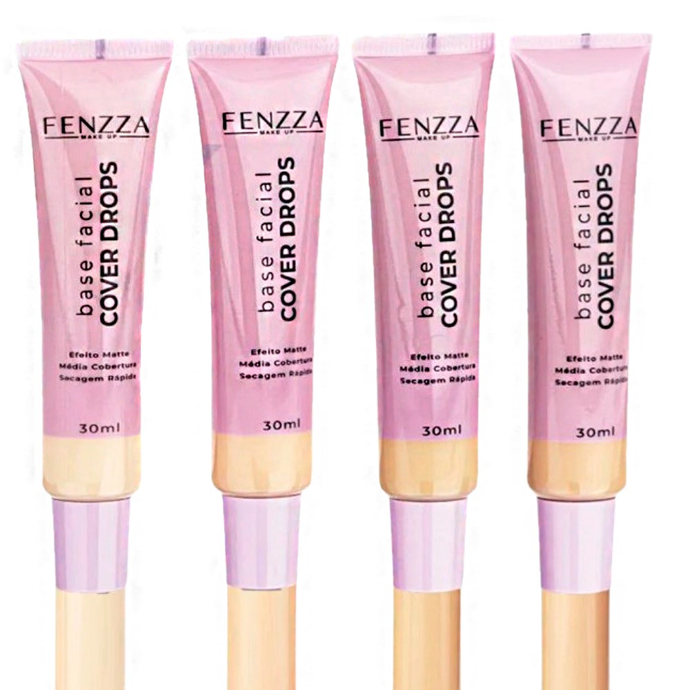 Base Facial Cover Drops Fenzza | Maquiagem para Vender - Virtual Make ...