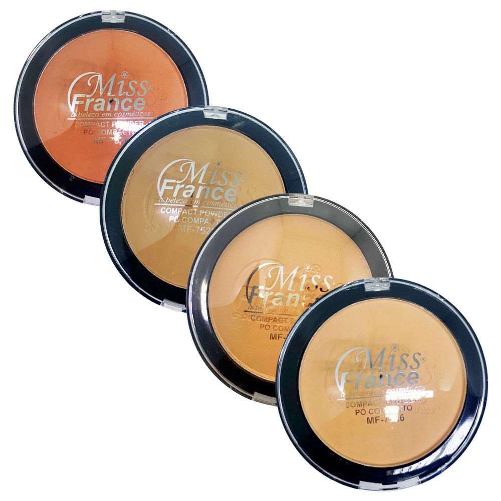 Pó Compacto Tons Mistos Miss France | Fornecedor Atacado - Virtual Make ...