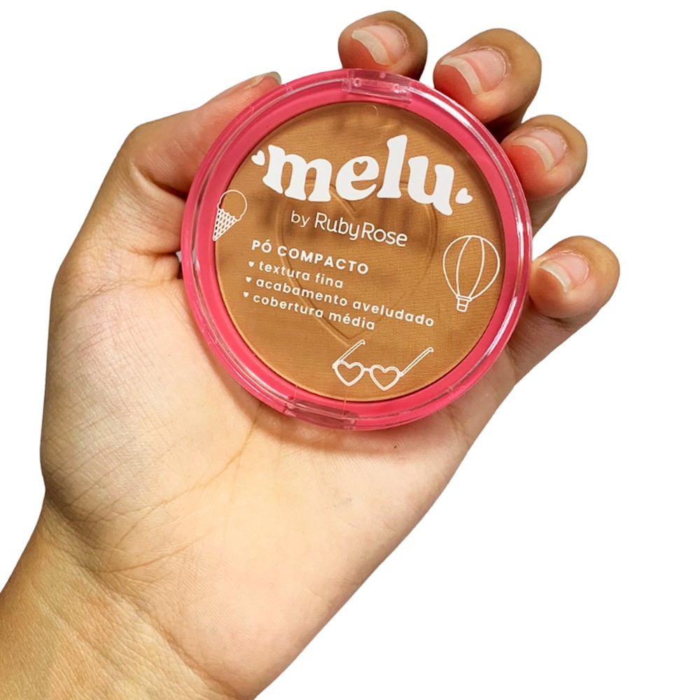 Pó Compacto Melu Cores Claras Ruby Rose | Revenda Make - Virtual Make ...