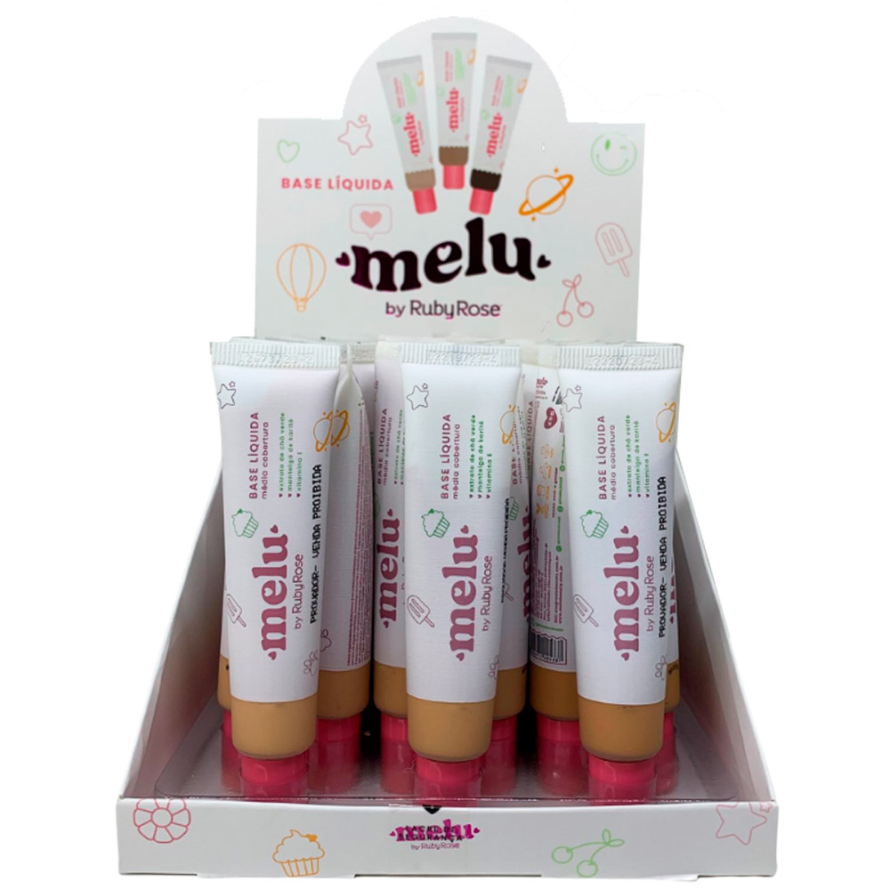 Base Líquida Cores Médias Melu Ruby Rose | Atacado Maquiagem - Virtual ...