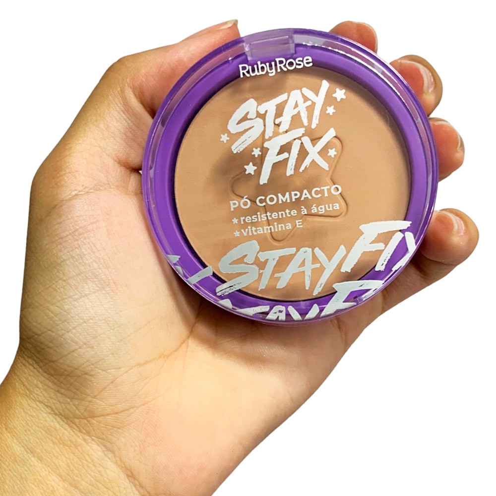 Pó Compacto Stay Fix Cores Claras Ruby Rose | Atacado da Maquiagem ...