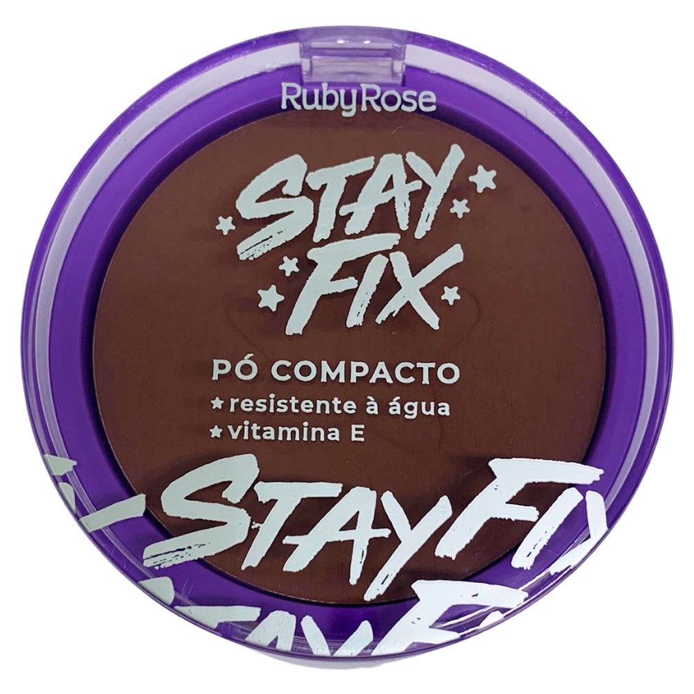 Pó Compacto Stay Fix Cores Escuras Ruby Rose | Makes Distribuidora ...