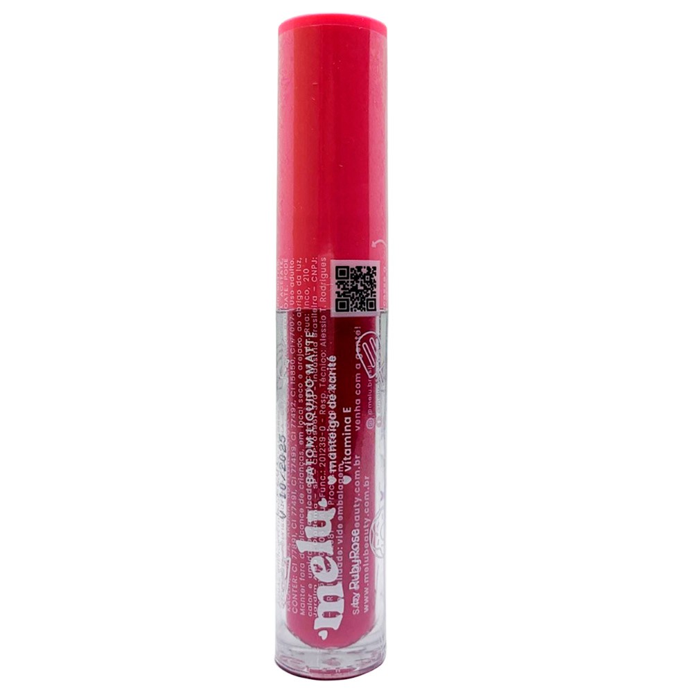 Batom Líquido Matte Melu Ruby Rose | Atacado Maquiagem - Virtual Make ...