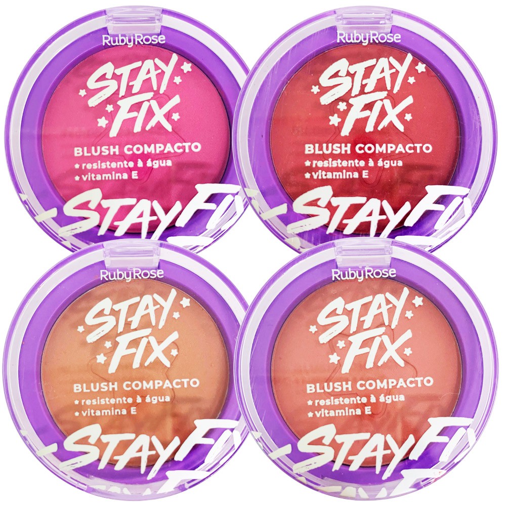 Blush Comp. Stay Fix Ruby Rose - Virtual Make | Maquiagem Atacado p ...