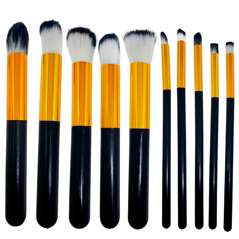 Kit com 10 Pincéis Para Maquiagem | Distribuidor Maquiagem - Virtual ...