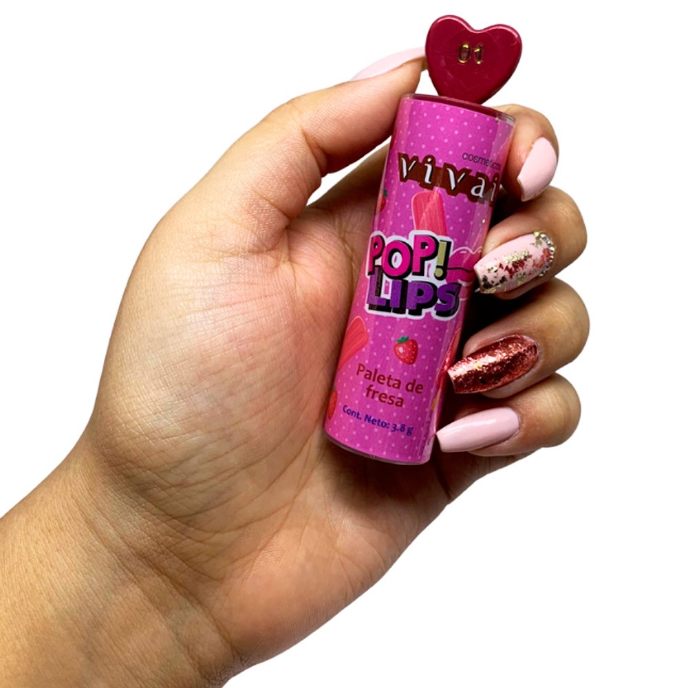 Batom Bastão Matte Pop Lips Vivai | Fornecedor de Maquiagem - Virtual Make | Maquiagem Atacado p ...