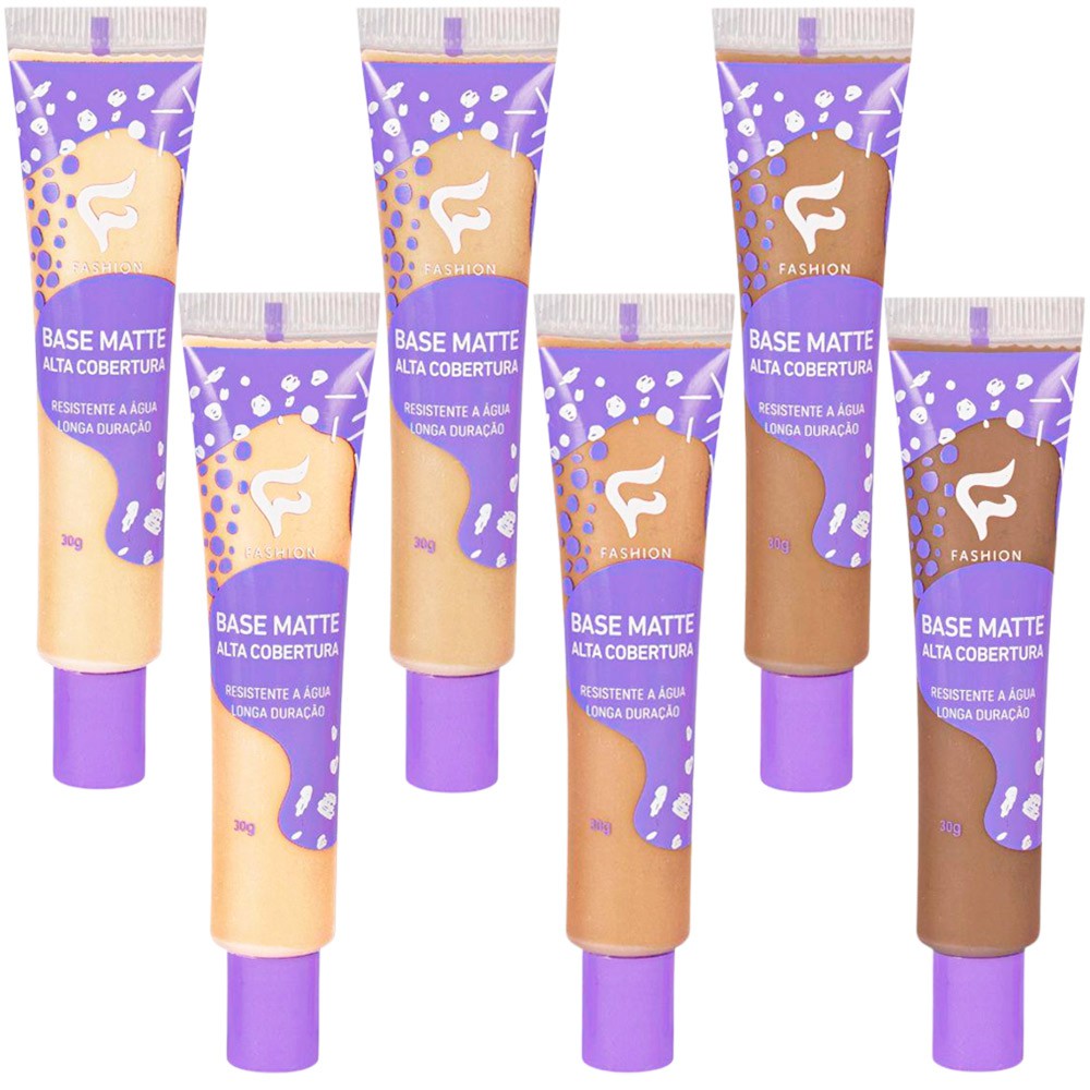 Base Matte Alta Cobertura Fashion Makeup | Atacado Makes - Virtual Make ...