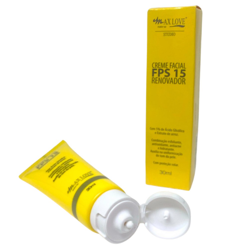 Creme Facial FPS 15 Renovador Max Love | Fornecedor Atacado - Virtual ...