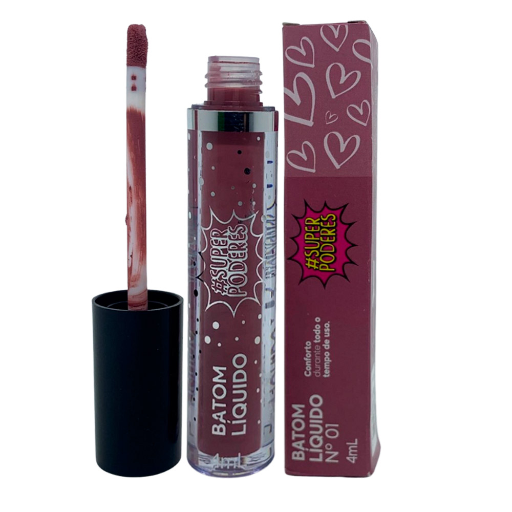Batom Líquido Super Poderes | Kits de Make Atacado - Virtual Make ...