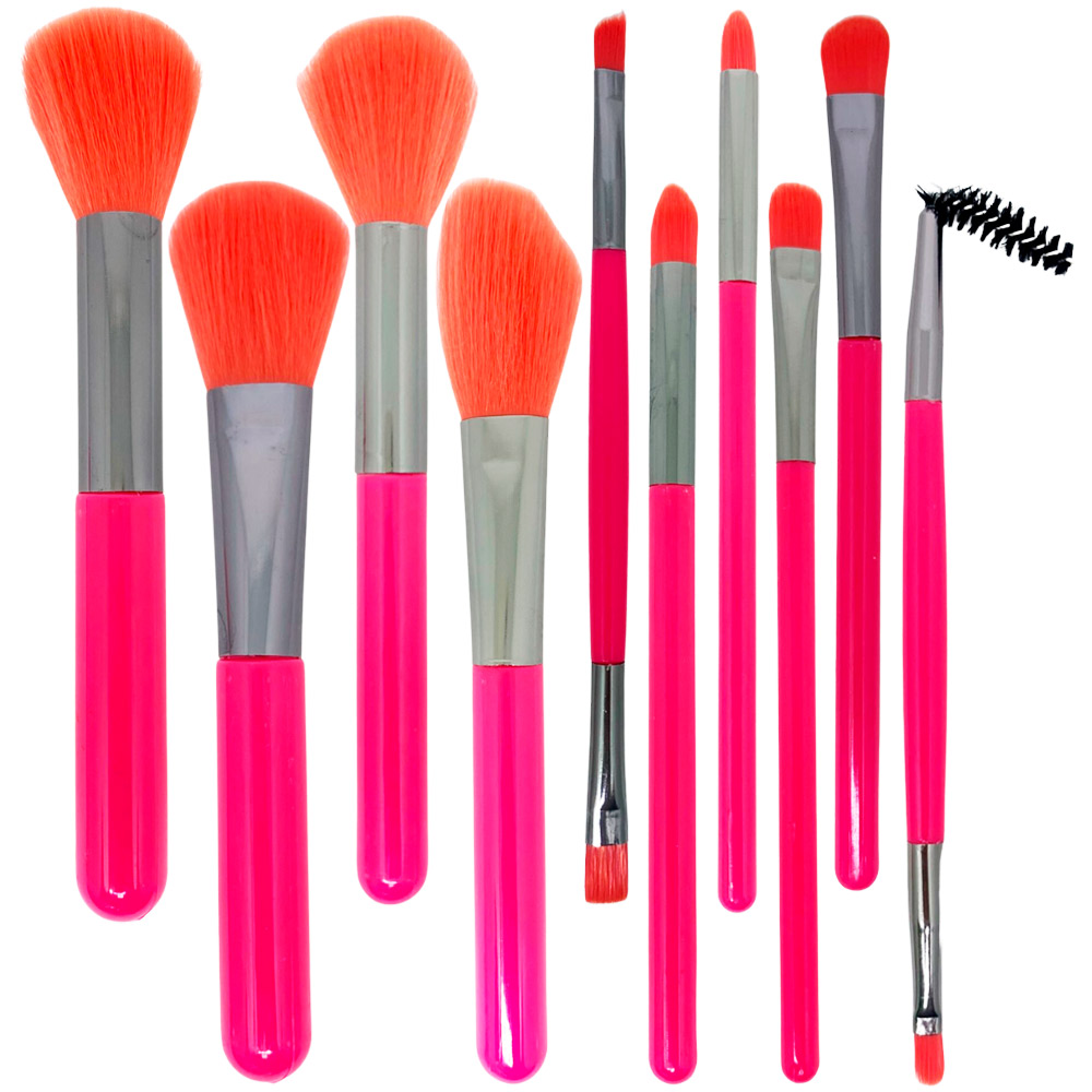 Kit com 10 Pincéis para Maquiagem | Kit de Make para Revenda - Virtual ...
