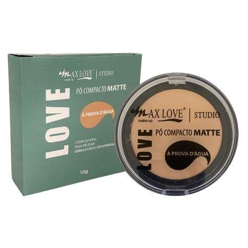 Pó Compacto Matte A Prova D'água Max Love | Distribuidora Make ...