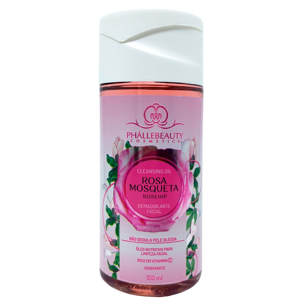 Demaquilante Facial Cleansing Oil Rosa Mosqueta | Atacado - Virtual Make | Maquiagem Atacado p ...