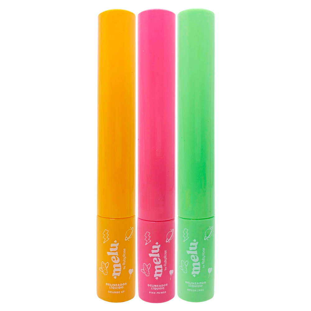 Delineador Líquido Colorido Melu Ruby Rose | Kit de Maquiagem - Virtual ...