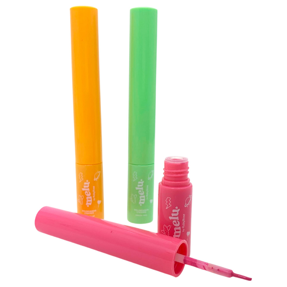 Delineador Líquido Colorido Melu Ruby Rose | Kit de Maquiagem - Virtual ...