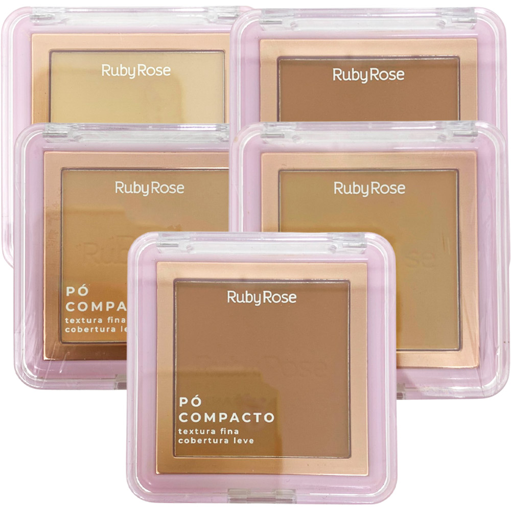Pó Compacto Facial Ruby Rose | Ruby Rose Kit - Virtual Make | Maquiagem ...