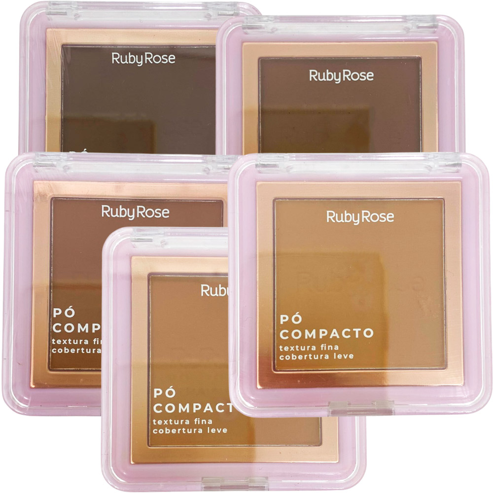 Pó Compacto Facial Ruby Rose | Ruby Rose Revenda - Virtual Make ...