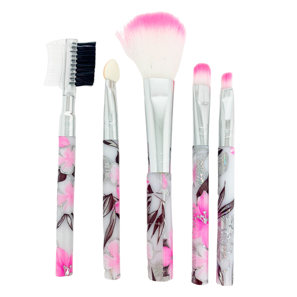 Kit com 05 Pincéis para Maquiagem Miss France | Atacado - Virtual Make ...