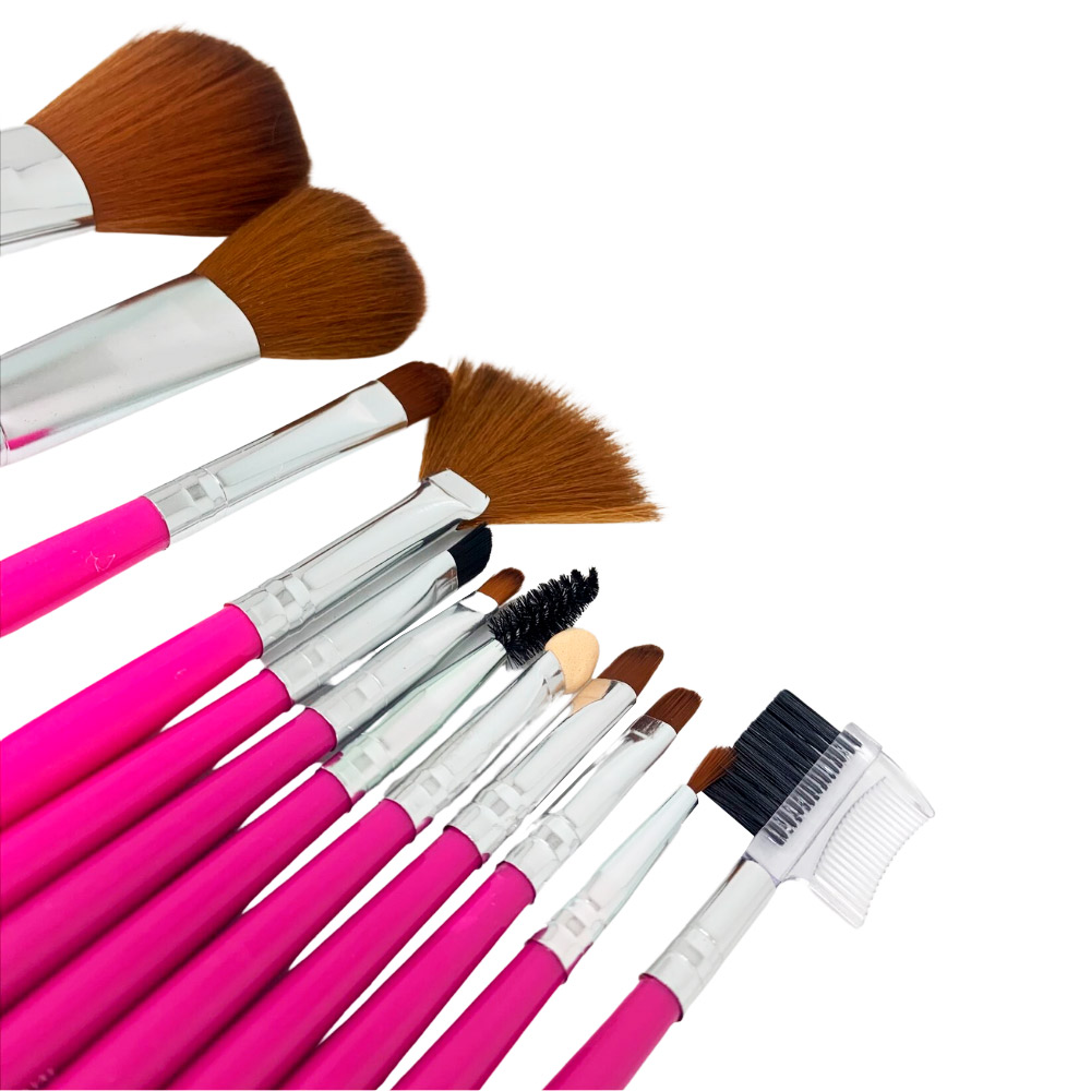 Kit com 12 Pincéis para Maquiagem Miss France | Pincel Atacado ...