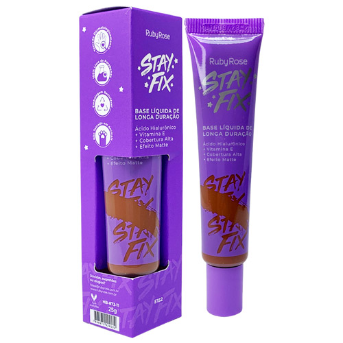 Base Stay Fix Ruby Rose E152 com alta cobertura 25g - Virtual Make ...