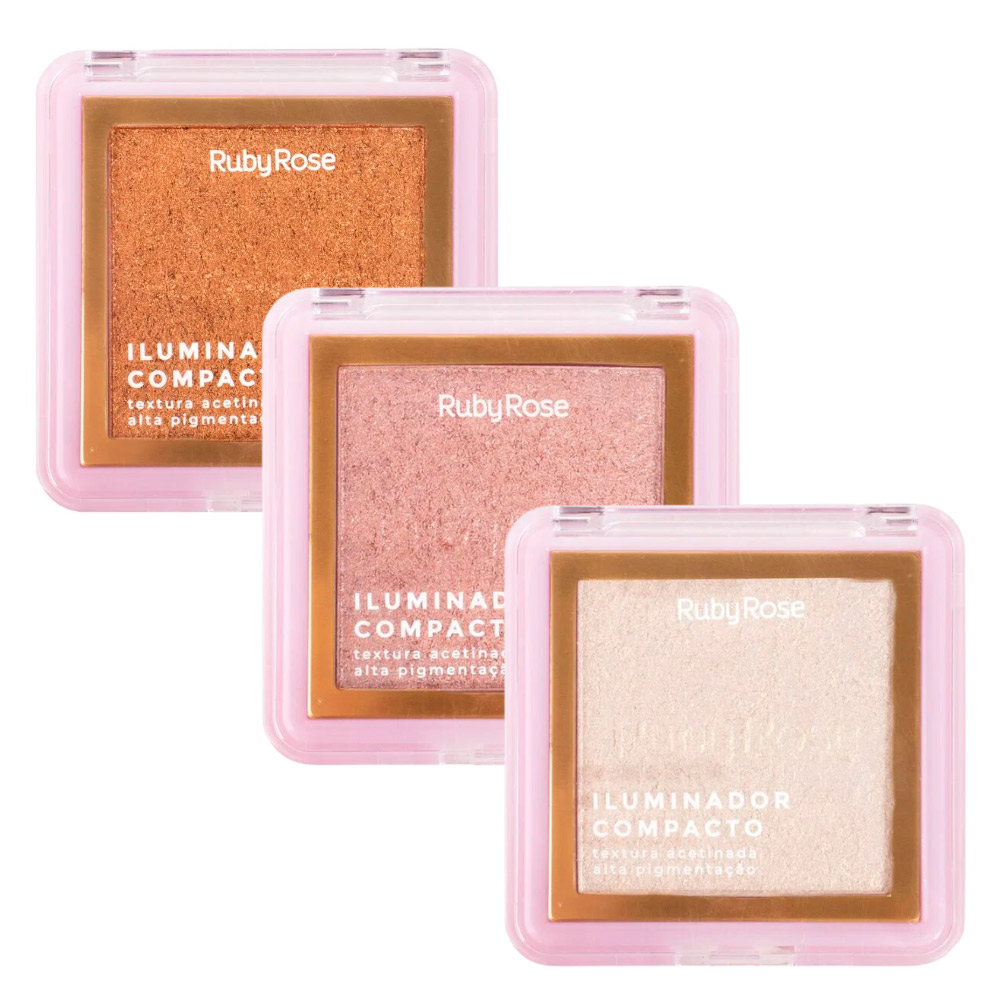 Iluminador Compacto Grupo 02 Ruby Rose | Ruby Rose Distribuidora - Virtual Make | Maquiagem ...