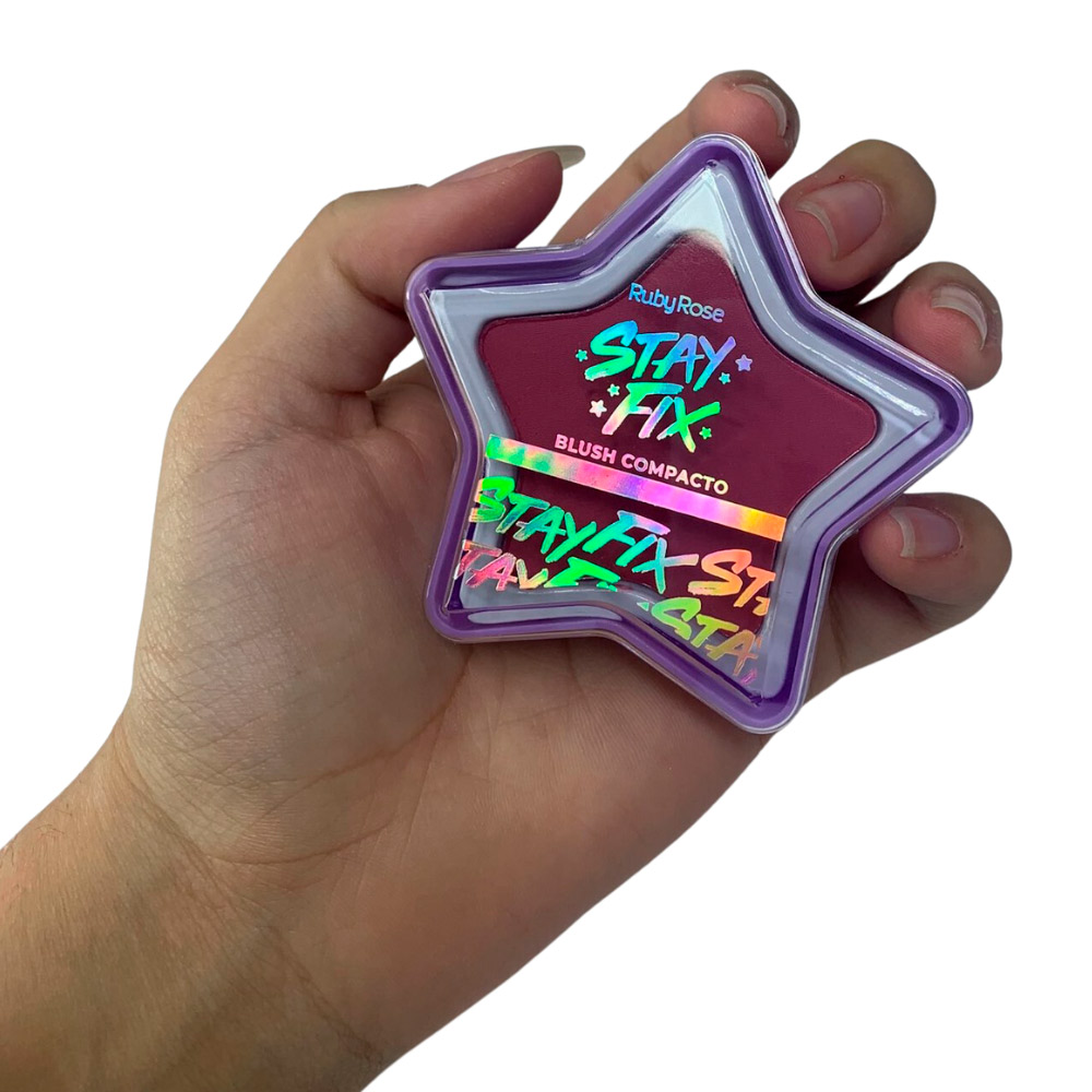 Blush Compacto Estrela Stay Fix Ruby Rose | Ruby Rose Atacado - Virtual ...