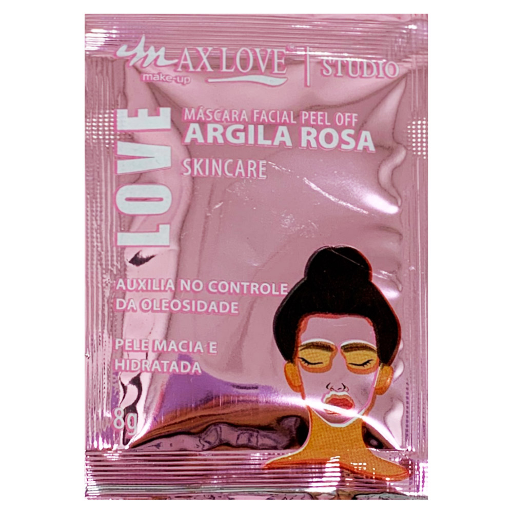 Máscara Facial Peel Off Argila Rosa Love Max Love | Revenda - Virtual ...