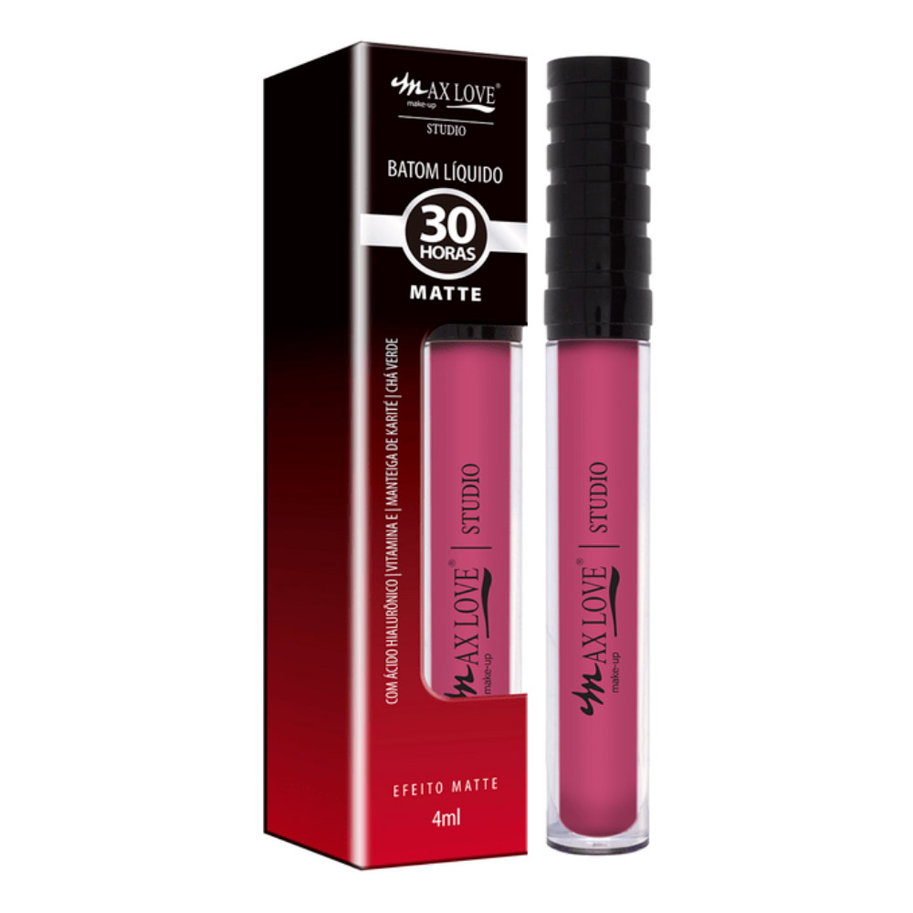 Batom Líquido Matte 30 Horas Max Love | Atacadista de Maquiagens ...
