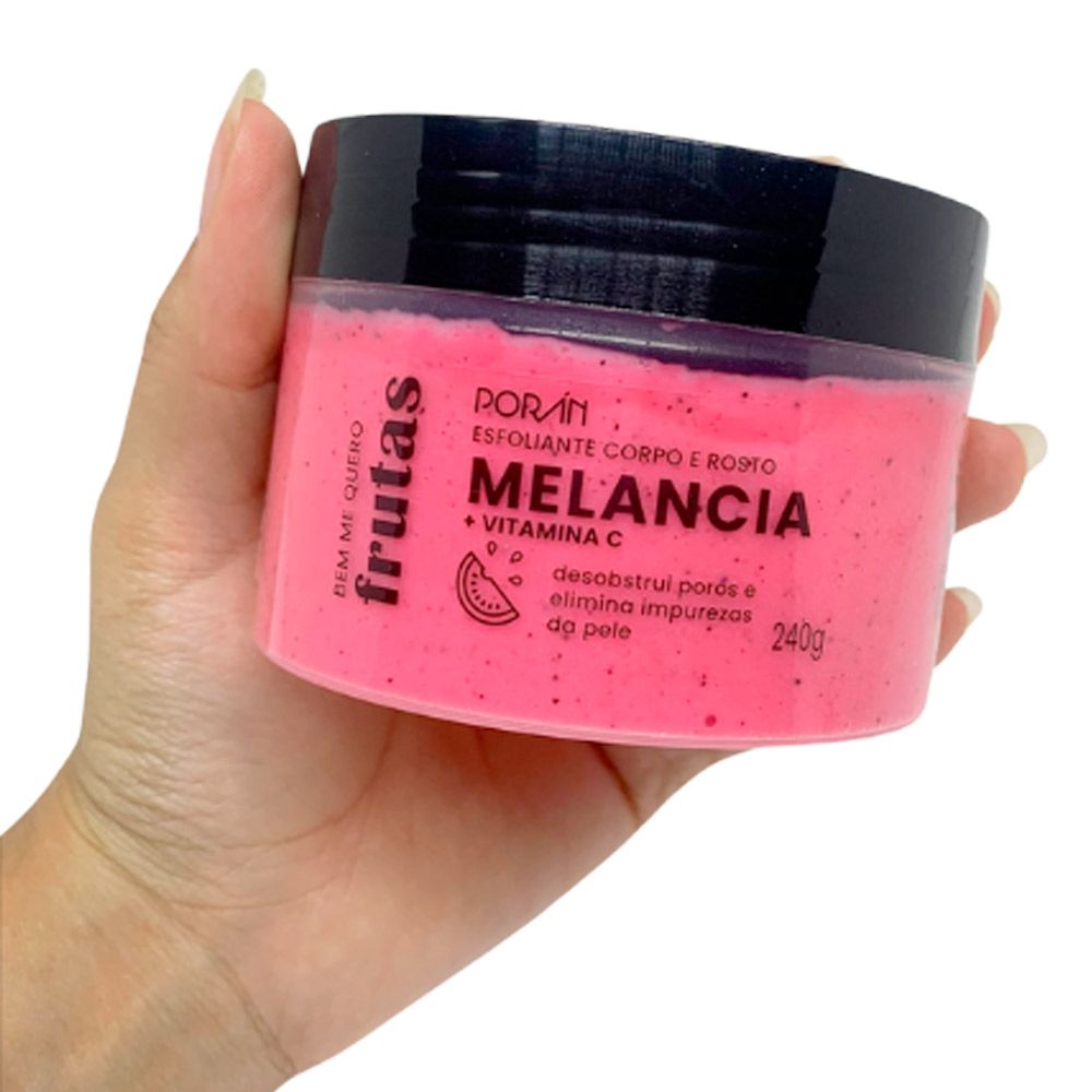 Esfoliante Corpo e Rosto Melancia Porán | Atacado Barato - Virtual Make | Maquiagem Atacado p ...