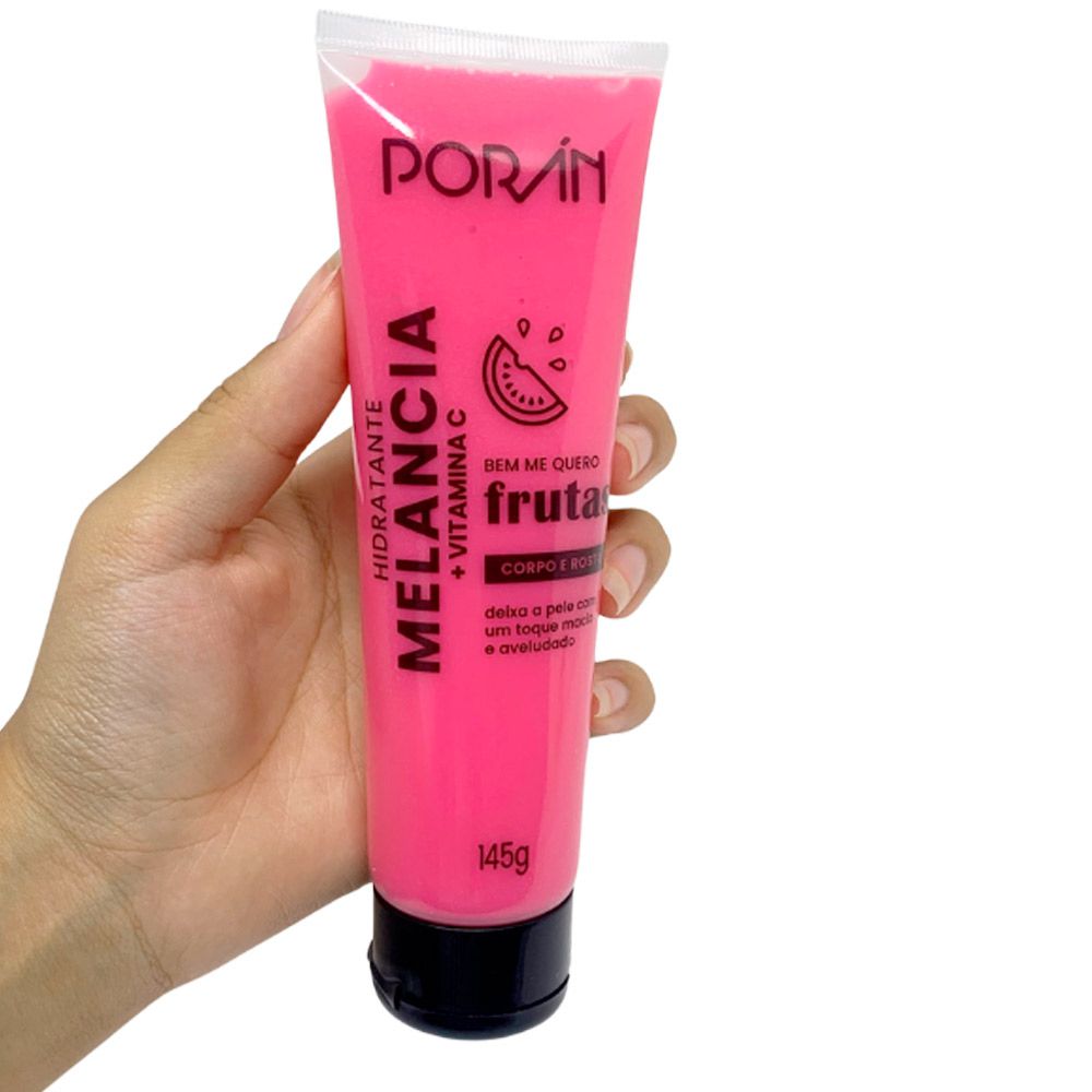 Hidratante Corpo e Rosto Melancia Porán | Distribuidora Make - Virtual Make | Maquiagem Atacado ...