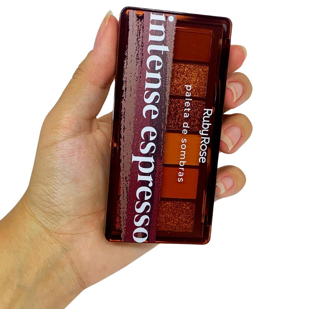 Paleta de Sombras Intense Espresso Ruby Rose | Revenda Make - Virtual Make | Maquiagem Atacado p ...