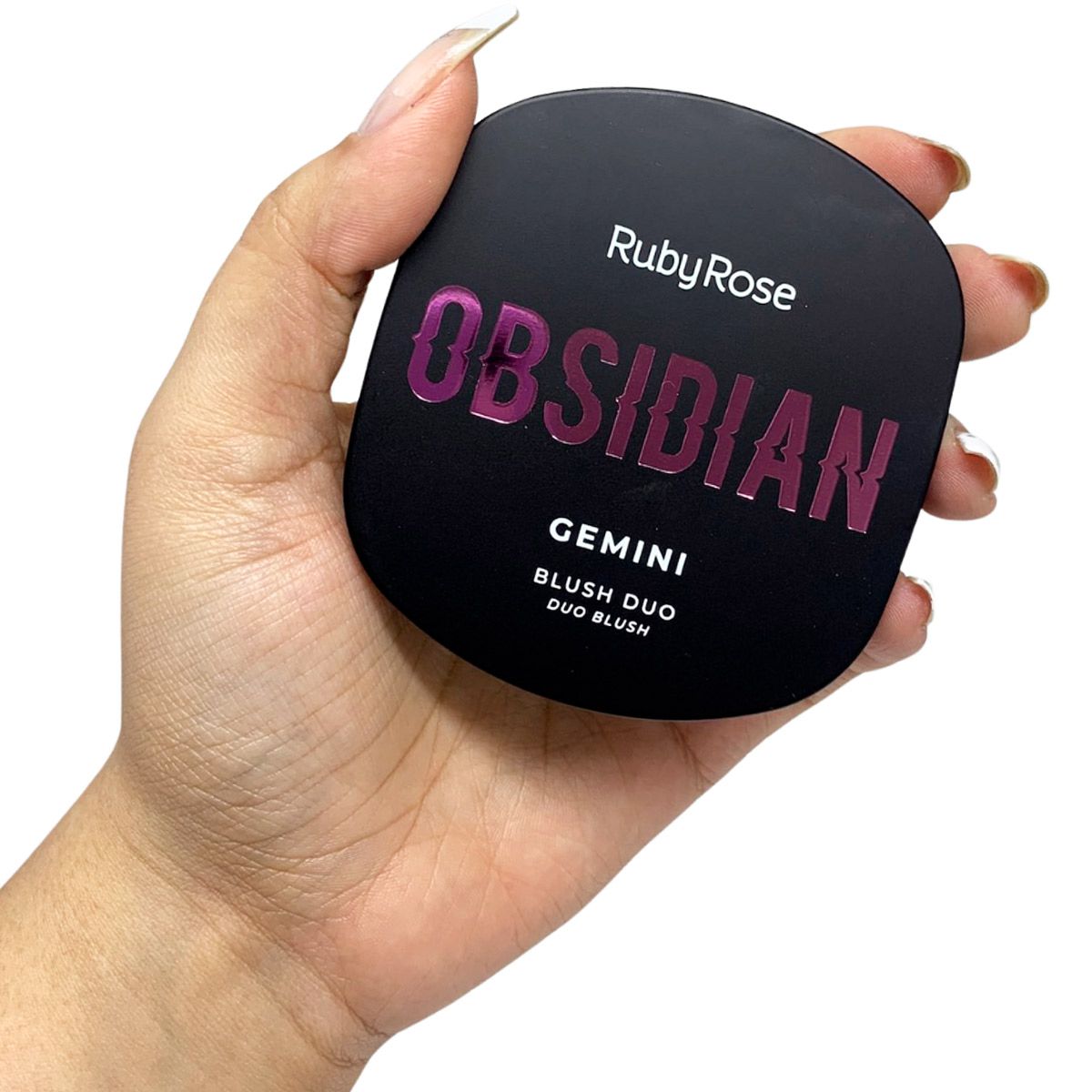 Blush Duo Gemini OG01 Obsidian Ruby Rose | Maquiagem Barata - Virtual Make | Maquiagem Atacado p ...