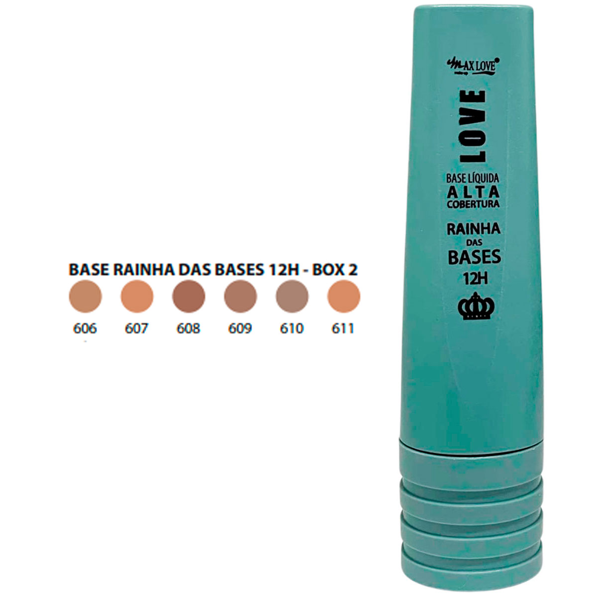 Base Líquida Alta Cobertura Rainha das Bases Max Love | Revenda ...