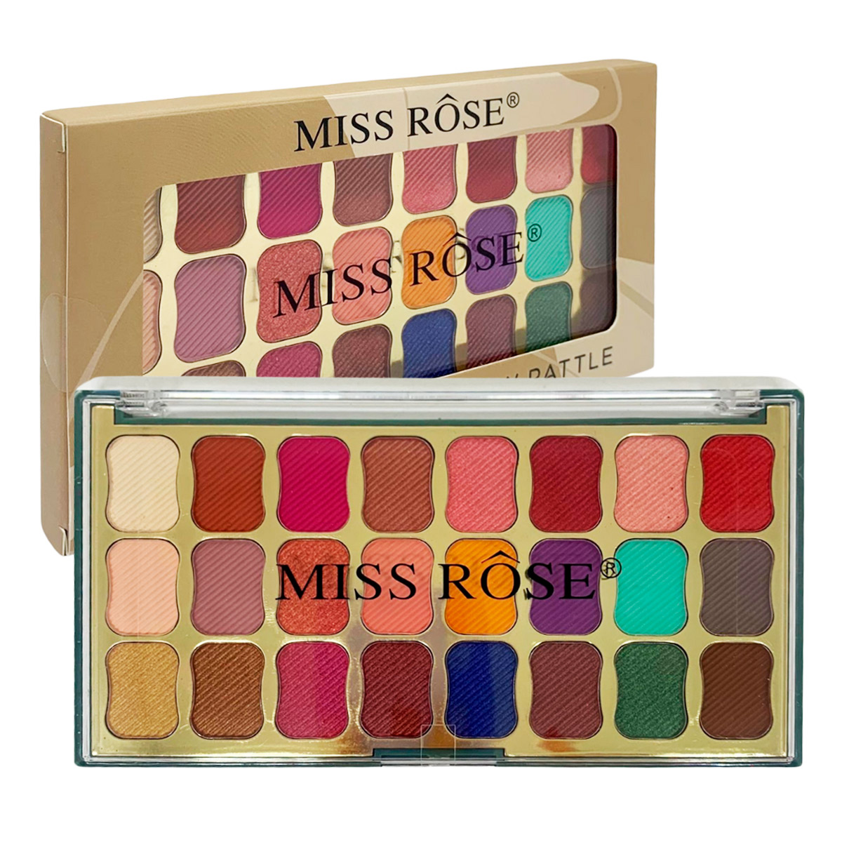 Paleta de Sombras 24 cores Miss Rôse | Fornecedor de Maquiagens ...