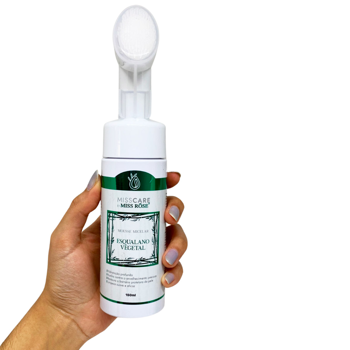 Mousse De Limpeza Facial Esqualano Vegetal Miss Care Miss Rôse Mr ...