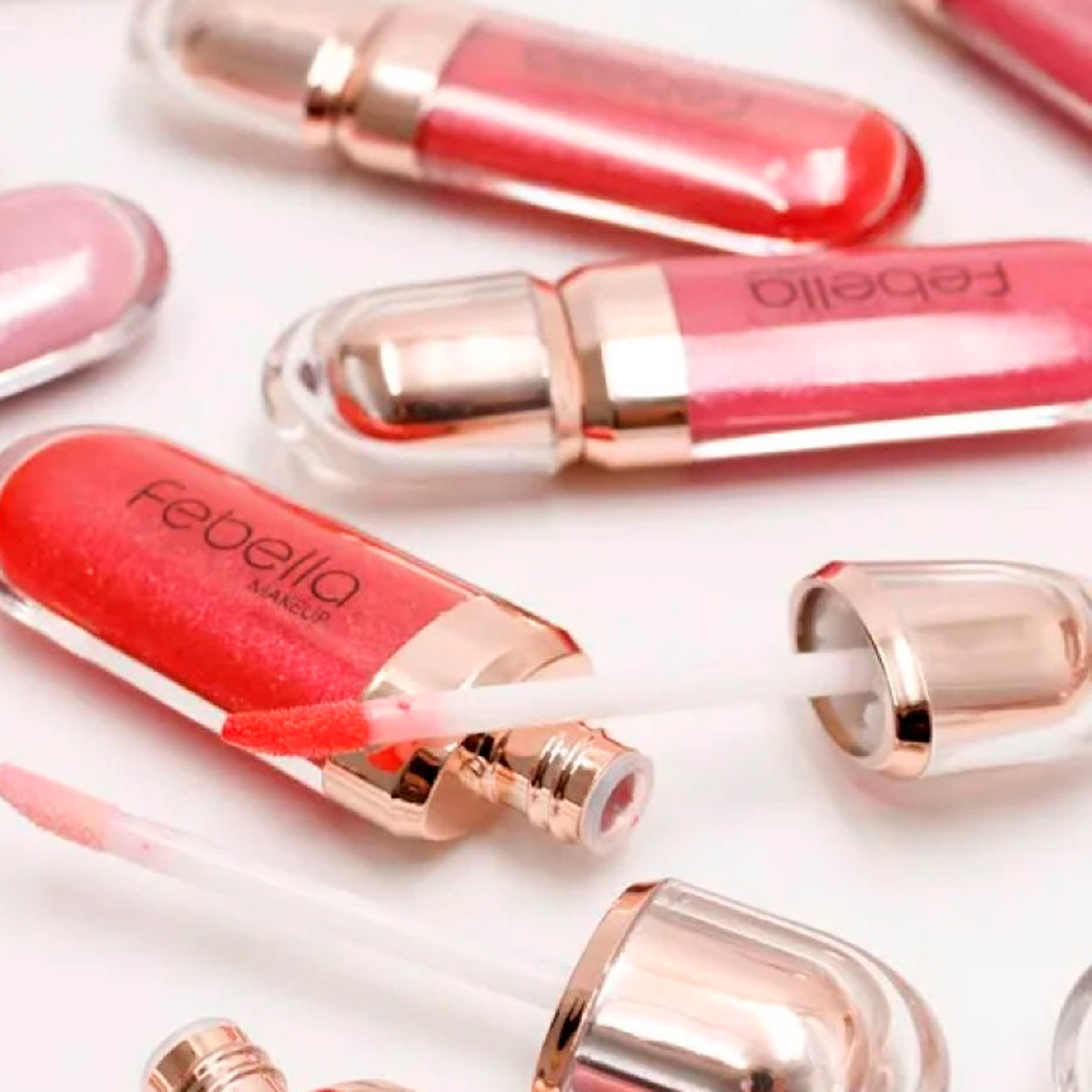 Gloss Labial 3D Super Brilhante Febella | Fornecedor de Maquiagem - Virtual Make | Maquiagem ...