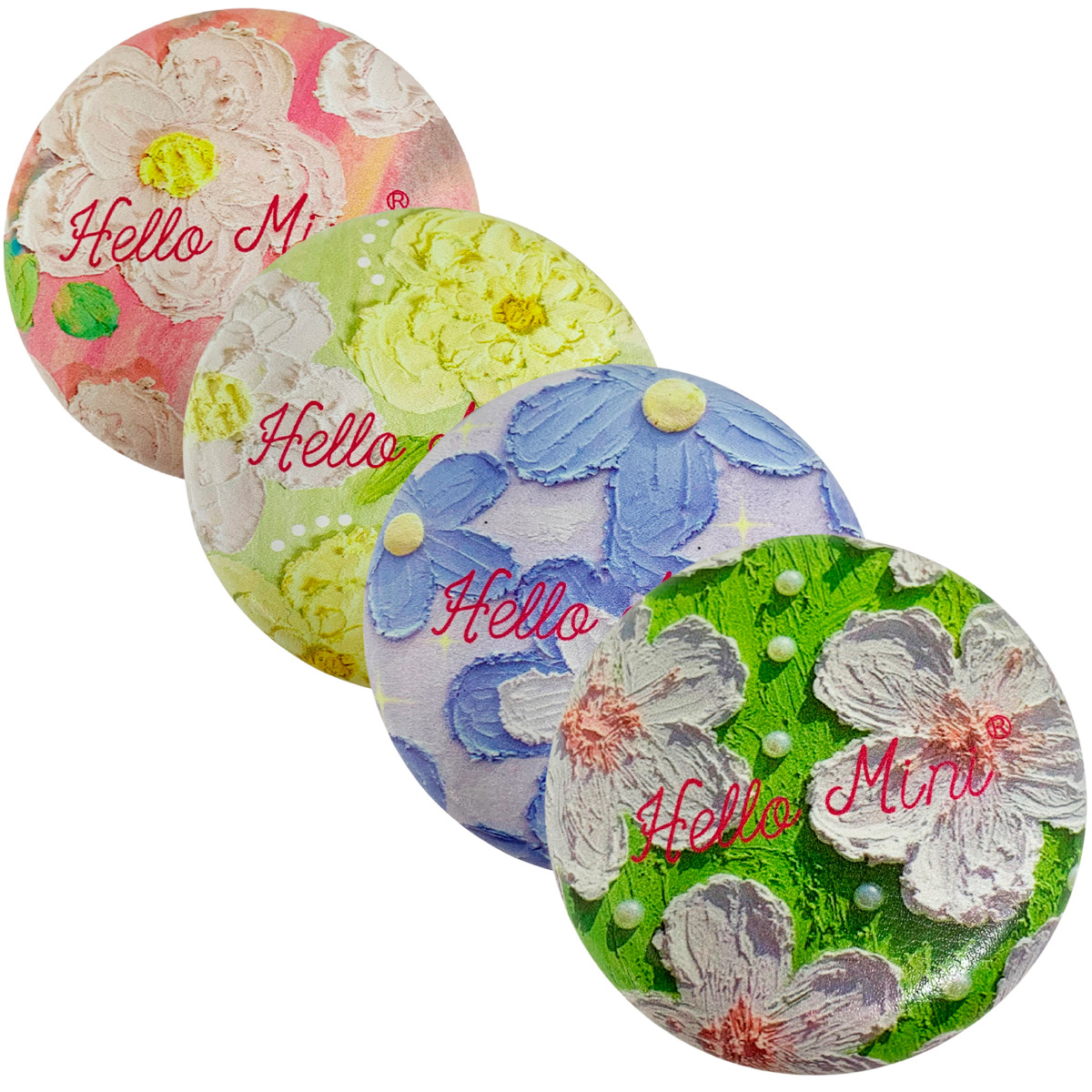 Espelho de Bolsa Duplo Redondo Hello Mini | Revenda - Virtual Make ...