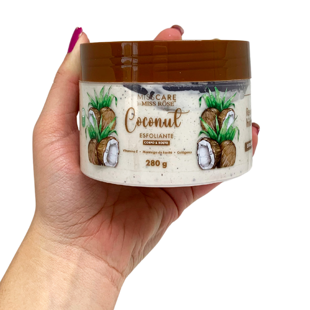 Esfoliante Corpo E Rosto Coconut Miss Care Miss Rôse Mr083/C - pa - Virtual Make | Maquiagem ...