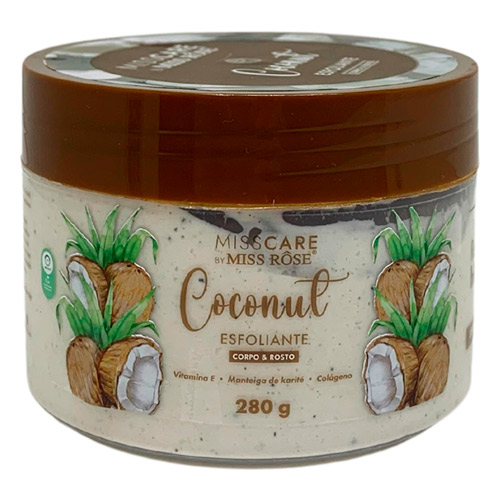 Esfoliante Corpo Rosto Coconut Miss Rôse | Maquiagem Atacado - Virtual Make | Maquiagem Atacado ...
