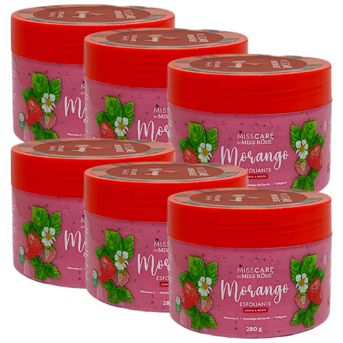 Esfoliante Corpo E Rosto Morango Miss Care Miss Rôse Mr083/A - pa - Virtual Make | Maquiagem ...