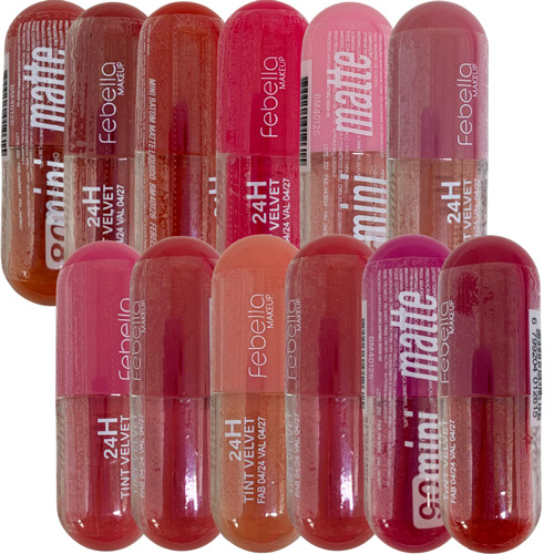 Mini Batom Líquido Matte Velvet Lipstick Febella Bm40126 - para E ...