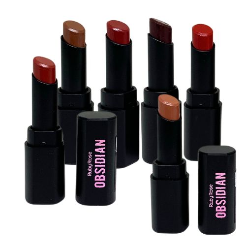 Batom Bastão Obsidian Cream Satin Ruby Rose | Make Virtual - Virtual ...