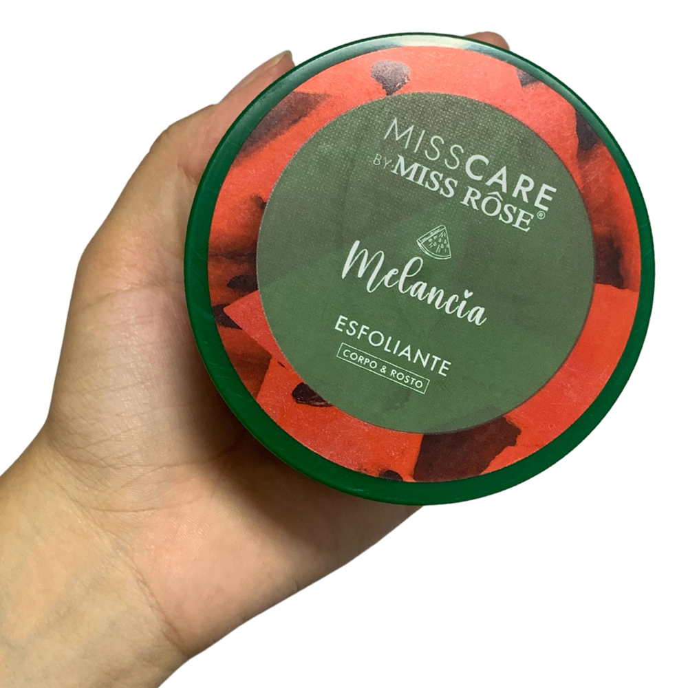 Esfoliante Corpo e Rosto Melância Miss Rôse | Make Virtual - Virtual Make | Maquiagem Atacado p ...