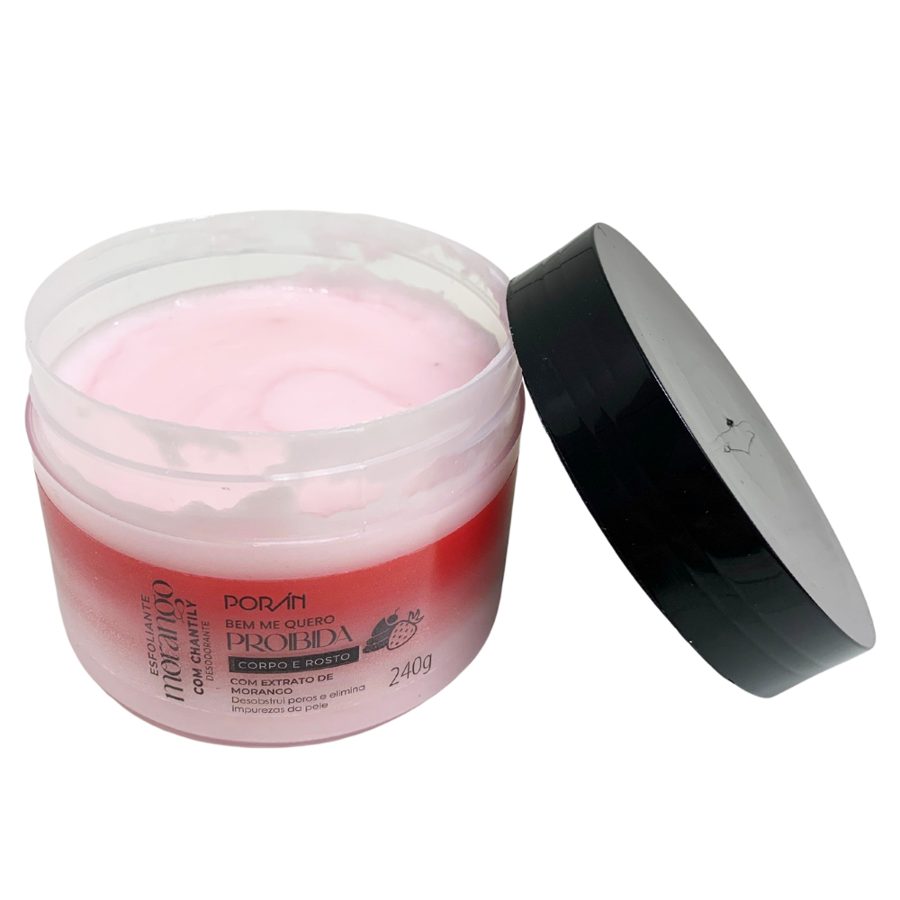 Poran - Esfoliante Corpo e Rosto Morango Chantilly Porán | Make - Virtual Make | Maquiagem ...