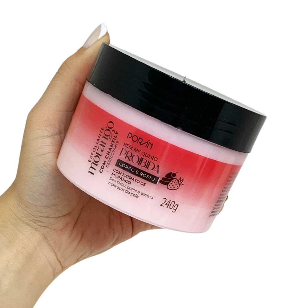 Poran - Esfoliante Corpo e Rosto Morango Chantilly Porán | Makes - Virtual Make | Maquiagem ...