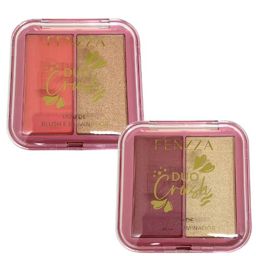 Paleta Blush Iluminador Duo Crush Fenzza | Make no Atacado - Virtual ...